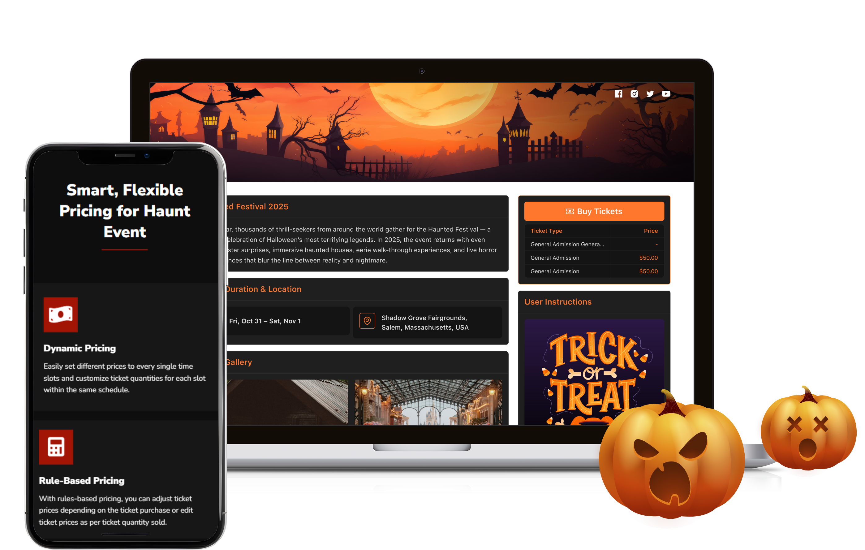 #1 Ticketing System for Haunted Houses & Attractions in USA