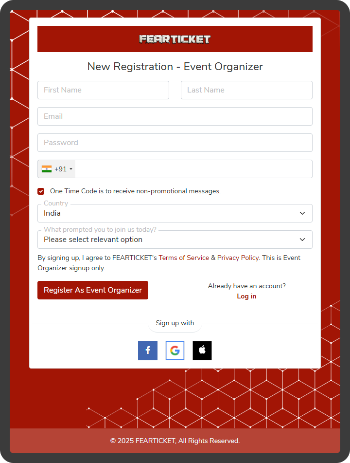 Host, Manage and Sell Tickets for Haunted House & Attraction